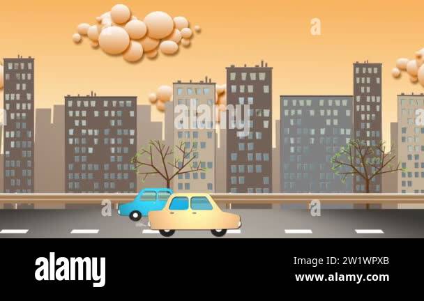 Cartoon city and highway Stock Videos & Footage - HD and 4K Video Clips ...