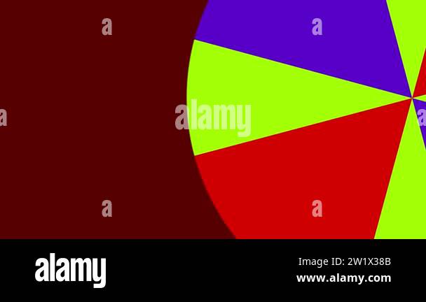 2D circular graphic pattern that rotates in space on a background that ...