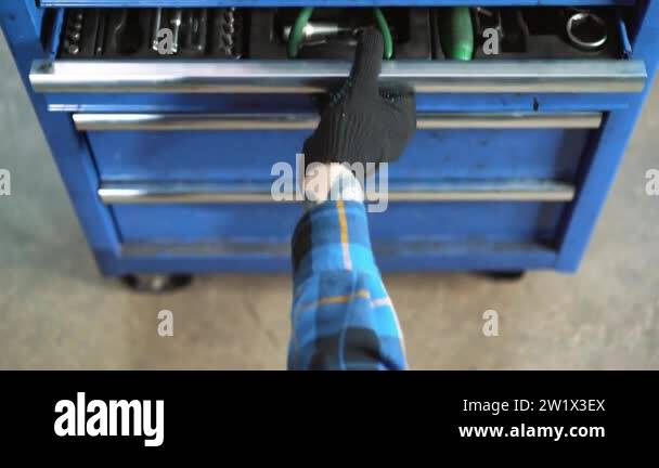 close up picture of mechanical workshop tools professional car mechanic ...