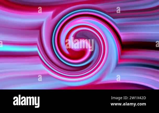 Spiral vortex center rainbow colors seamless loop wave motion background. 4K dynamic endless ...