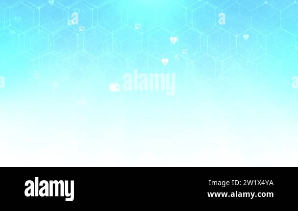 Abstract medical Loop background animation with flat icons and symbols ...