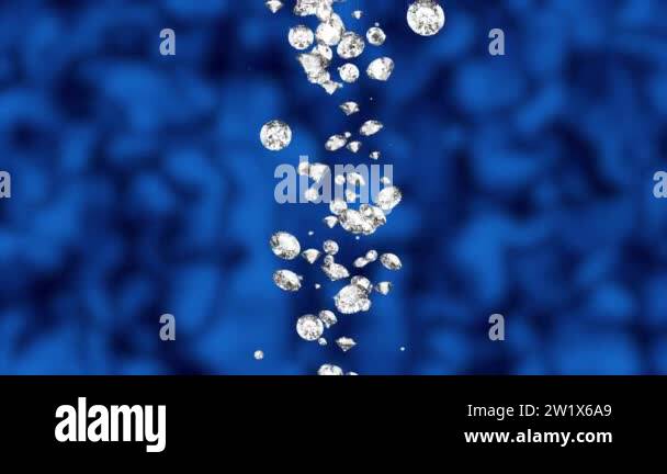 Beautiful Shiny Sparkling Diamond Gems Falling 4K Seamless Loop Motion ...
