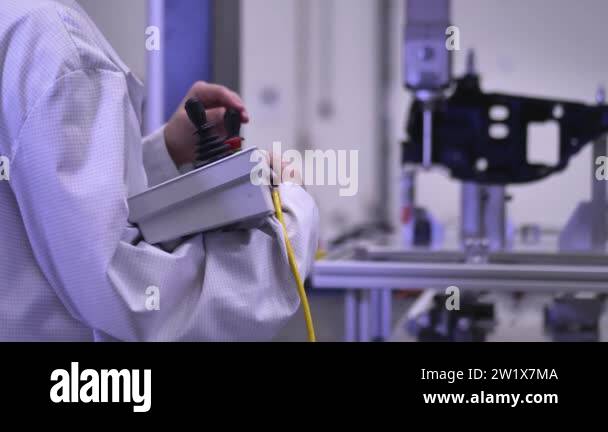 Quality Engineer Controls Professional 3D Measuring Machine Fully ...