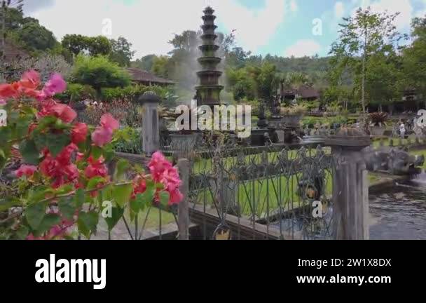 Fountain in a traditional Balinese style. Traditional Balinese ...
