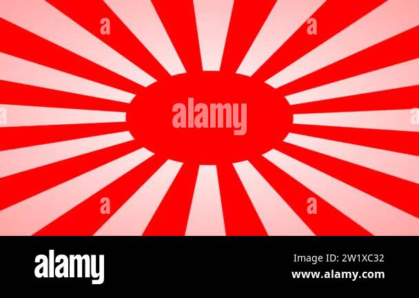 Slowly Spinning Japanese Military Flag Sun Rays Stock Video Footage - Alamy