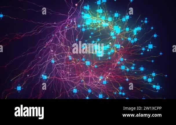 Background motion graphic design animated of Internet data ...