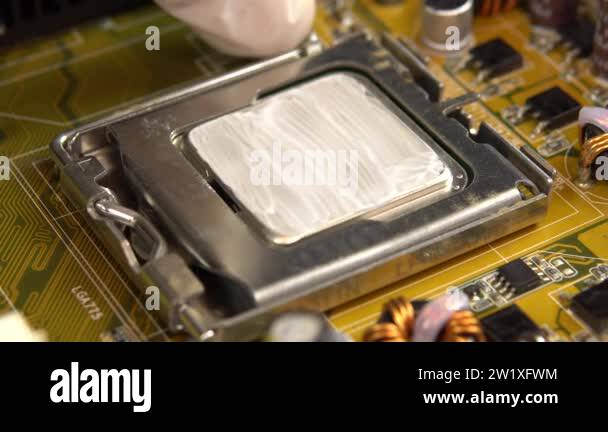 Pulls the central processor out of the motherboard. The processing ...