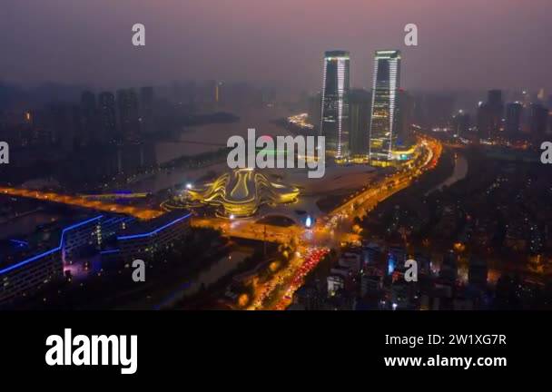 Changsha city night famous downtown Stock Videos & Footage - HD and 4K ...