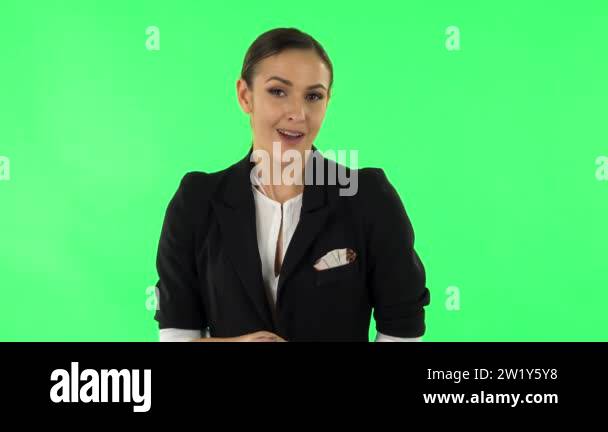 Beautiful girl is reporting and tells a lot of interesting informations ...