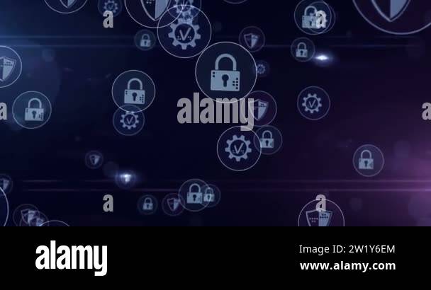Cyber security icons safety Stock Videos & Footage - HD and 4K Video ...