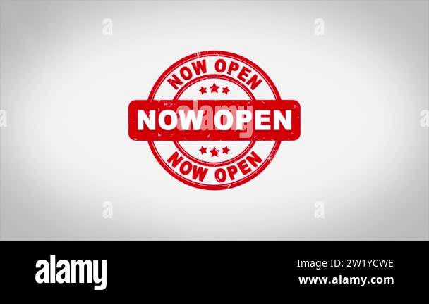 Now open stamp Stock Videos & Footage - HD and 4K Video Clips - Alamy