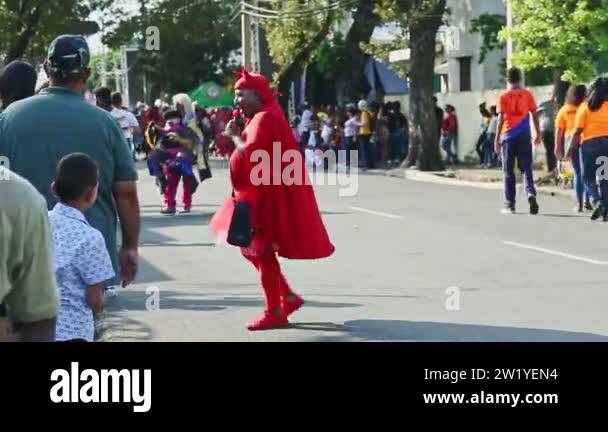 Caribbean carnival costume red Stock Videos & Footage - HD and 4K Video ...