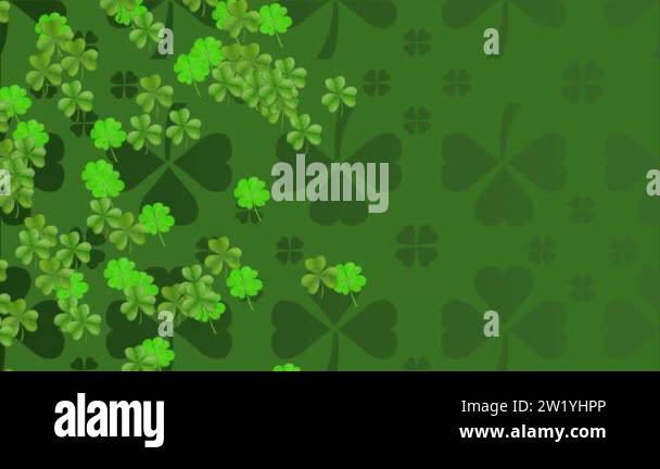 Animation of St Patrick's Day pattern of multiple rows of green ...