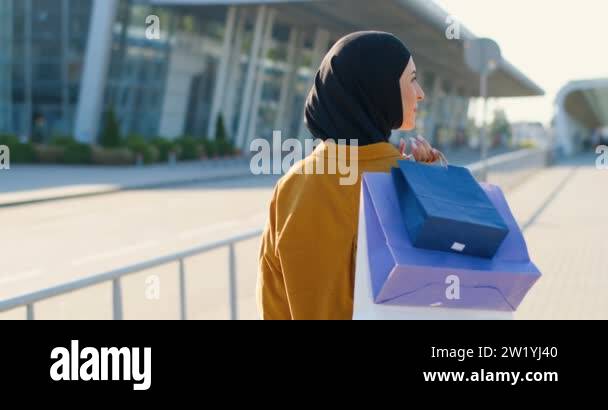 Hijab young girl rear view Stock Videos & Footage - HD and 4K Video ...