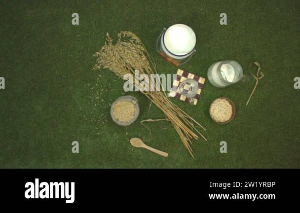 Top view oats oat Stock Videos & Footage - HD and 4K Video Clips - Alamy