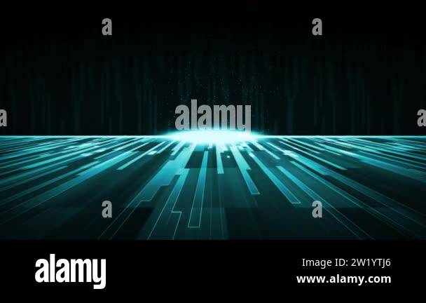 Seamless Loop Hi-Tech abstract Background. Technical circles element ...