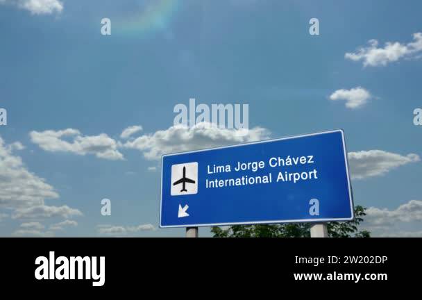 Jet airplane landing in lima Stock Videos & Footage - HD and 4K Video ...