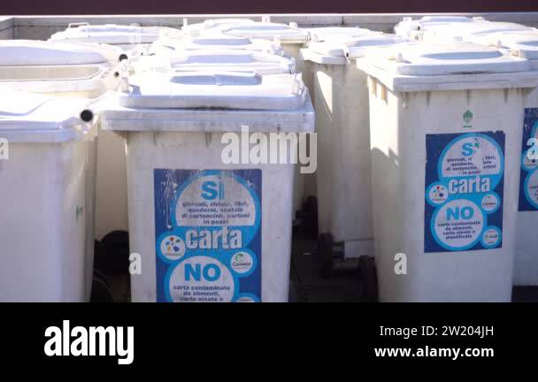 Recycling recycle bins italy Stock Videos & Footage - HD and 4K Video ...