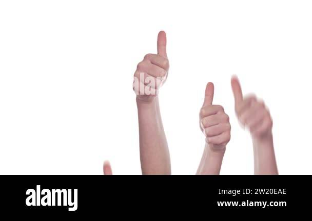 Hand thumbs up sign Stock Videos & Footage - HD and 4K Video Clips - Alamy