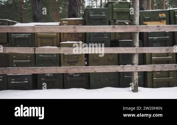 Military Wooden Ammo Boxes. Military Storage Containers with explosives ...