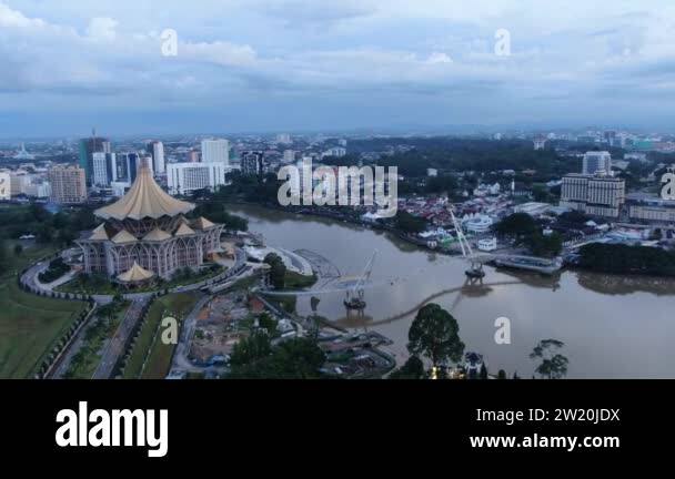 Kuching, Sarawak / Malaysia - October 10 2020: The iconic landmark ...