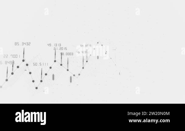 Abstract currency rate chart looped animated blue backdrop. Table and ...