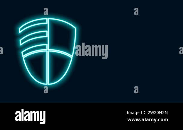 Neon crest logo Stock Videos & Footage - HD and 4K Video Clips - Alamy