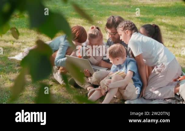Learning in park Stock Videos & Footage - HD and 4K Video Clips - Alamy