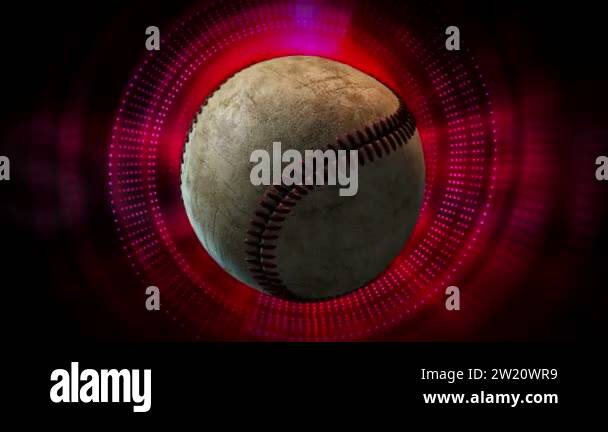 Rotating Baseball Ball as 3d Animated Sports Motion Graphics Background ...
