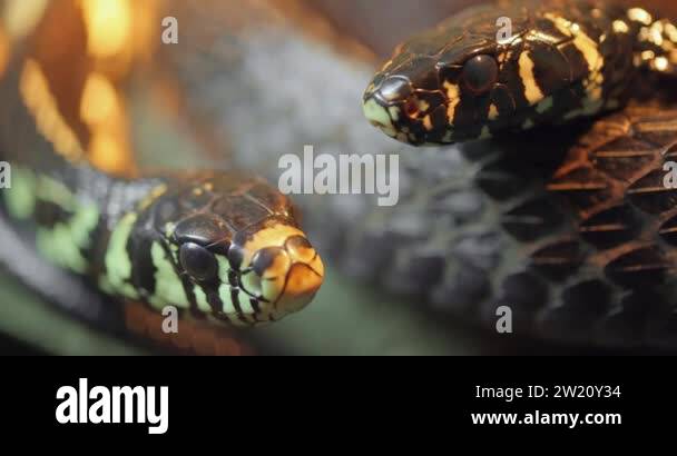 Spilotes pullatus, commonly known as the caninana,chicken snake,yellow ...
