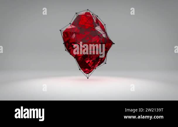 3D Animation. Abstract animation that morphs a sphere shape into a ...