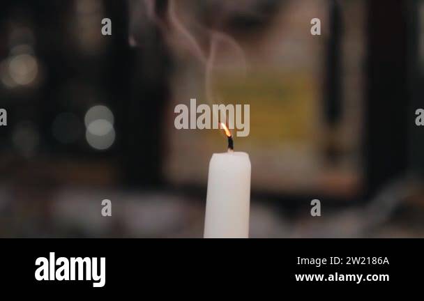 Candle blown out. The smoke from the candle rises. End of the party ...