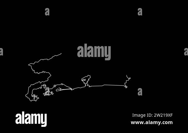 Rio de janeiro outline map Stock Videos & Footage - HD and 4K Video ...