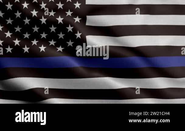 An American flag symbolic of support for law enforcement,usa flag ...