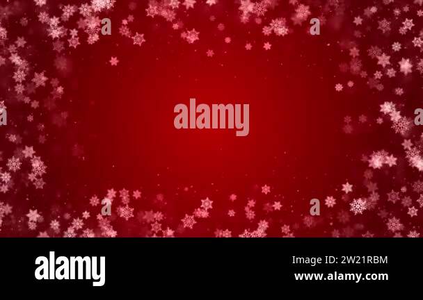 Snow falling frame border light particles christmas new year Loop ...