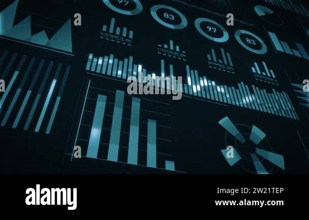 Business Statistics, Market Data And Infographics Background Layout/ 4k ...