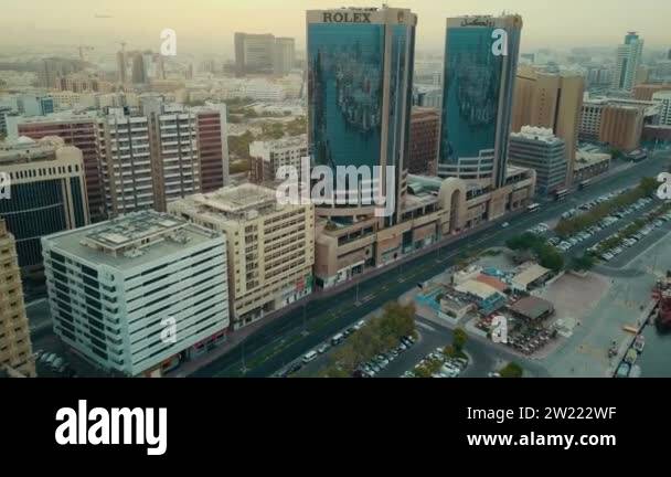 Incredible modern downtown skyscraper architecture of Dubai Emirate in ...