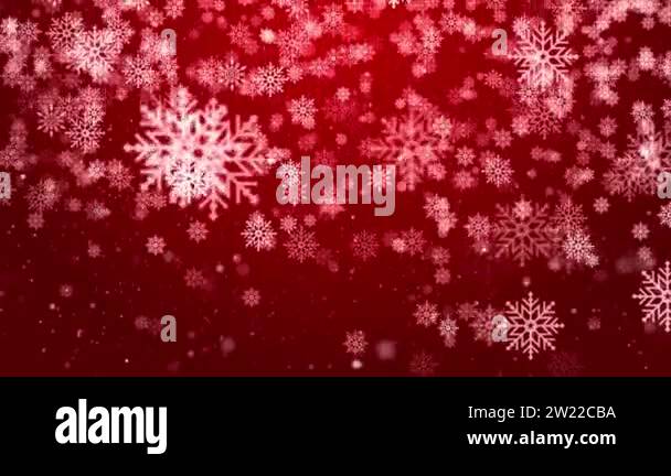 Snow falling frame border light particles christmas new year Loop ...