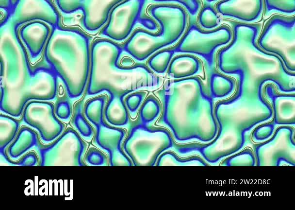 Liquid paint looping animated background. Fluid flowing wavy texture, 3d render dynamic ...