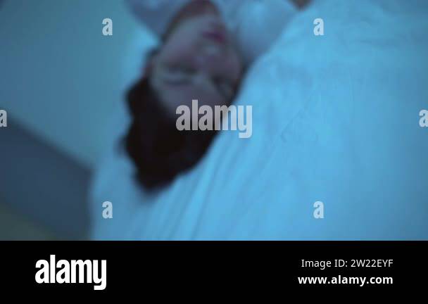 Female violence victim crying on bed after physical abuse, wince of ...