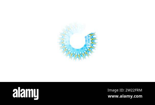 Simple colorful Preloader With mandala with white background. 4k animation of a design minimal ...