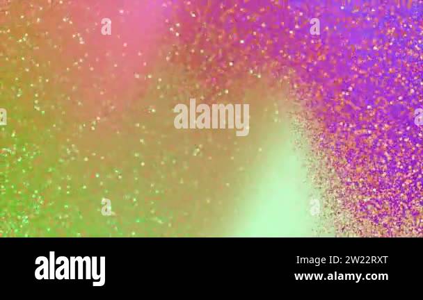 Abstract animation of explosive flow of colorful particles. Animation. Bright bokeh particles ...