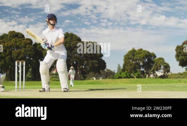 Cricket player hitting a ball Stock Videos & Footage - HD and 4K Video ...