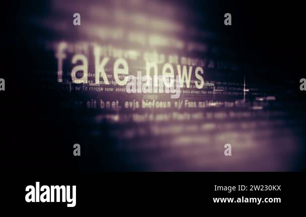 Fake news disinformation concept, internet social network ...
