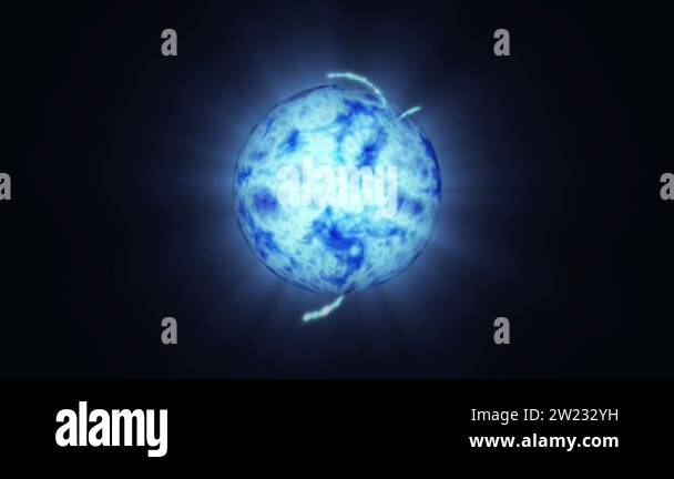 blue sun eruption fantasy as animated graphics for an energy abstract ...