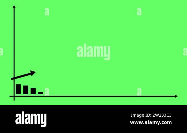 Financial growth chart with trend line graph. Growth bar chart of ...
