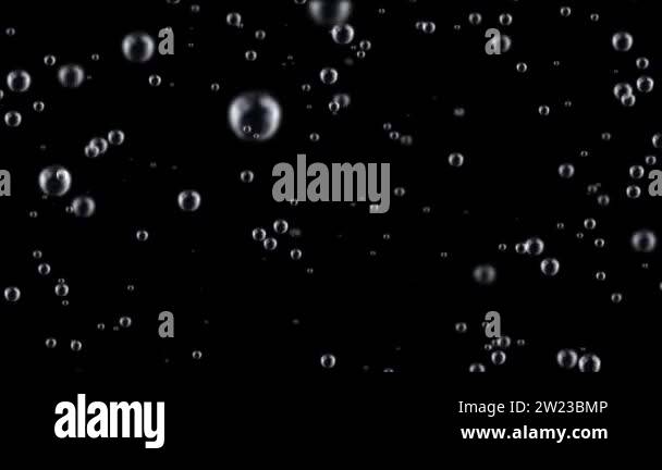 Abstract Depth of field lots of bubbles moving and floating drink 4K 3D ...