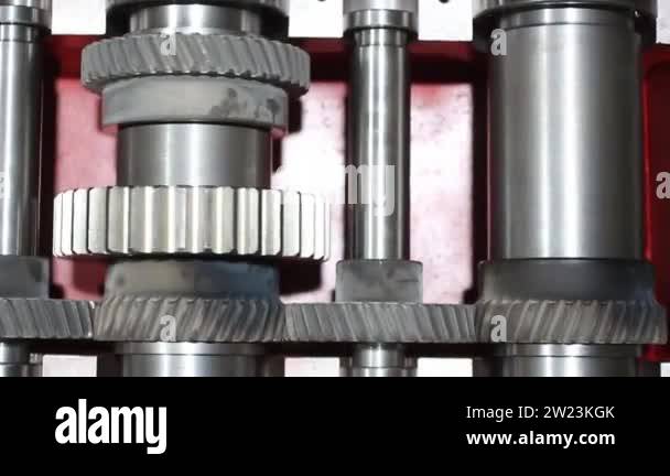The internal structure of a mechanical device during rotation Stock ...