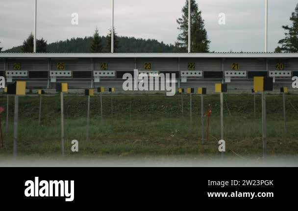 Targets for shooting during biathlon. Numbering of targets in biathlon ...