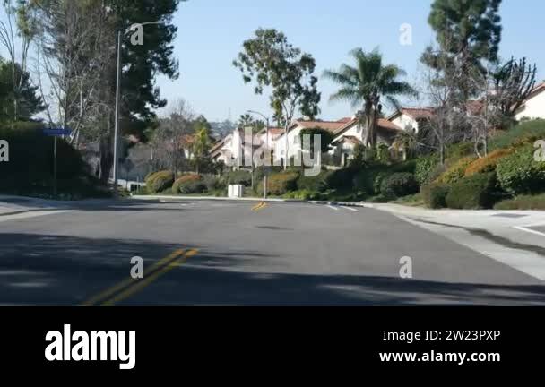 Suburb real estate, property in residential district, San Diego county ...